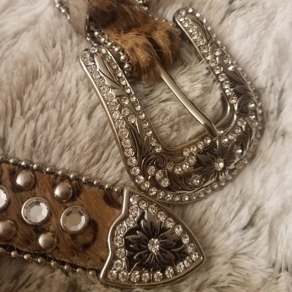 Accessories | New Luxury Statement Leopard Print Studded Belt | Poshmark